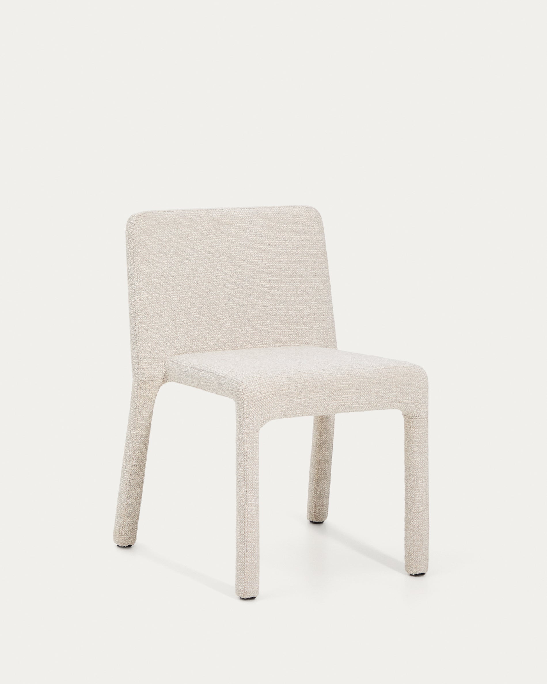 Loria beige chenille stackable chair – Kave Home