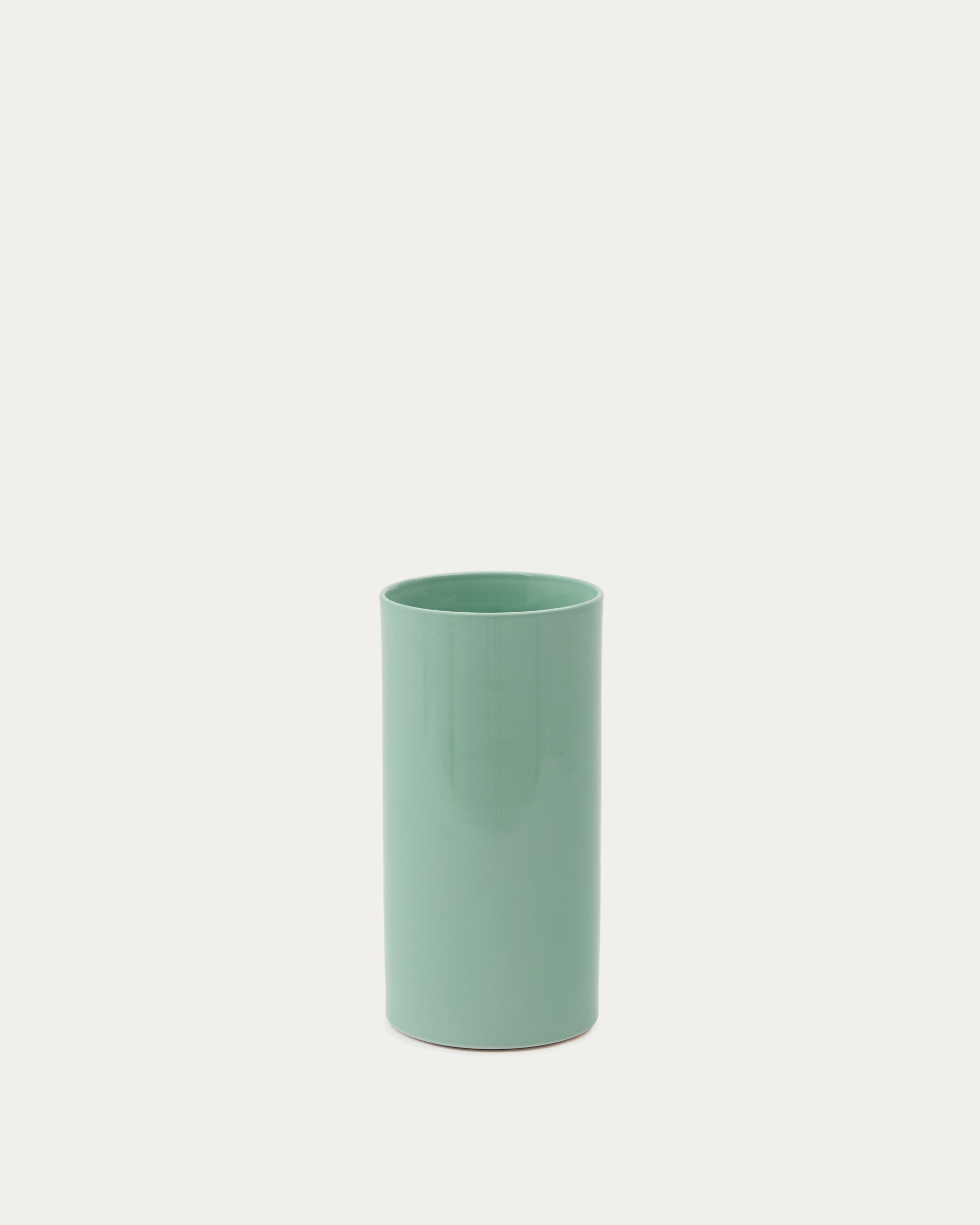 Elova turquoise ceramic vase 24cm – Kave Home Singapore